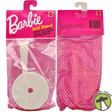Plastic White Barbie Doll Stand 1991 Mattel #3247 NRFP - We-R-Toys