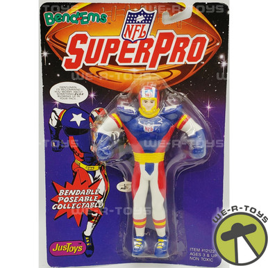 NFL SuperPro Bendable Poseable Collectable Figure 1991 Just Toys Item ...