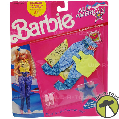 Barbie All American Acid Wash Jeans and Neon Tank Top 1990 Mattel 9440 ...