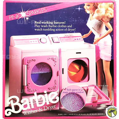 Barbie Washer & Dryer Pink Sparkles Furniture Collection 1990 Mattel ...