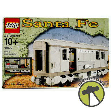 LEGO 10025 Santa Fe Train 326 Piece Baggage and Mail Cars Set I - We-R-Toys