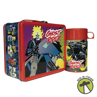 90 s Ghost Rider Tin Titans PX Lunch Box with Beverage Container - We-R ...
