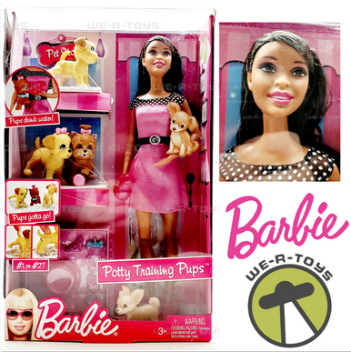 Potty Training Pups African-American Barbie Doll 2009 Mattel R9515 - We ...