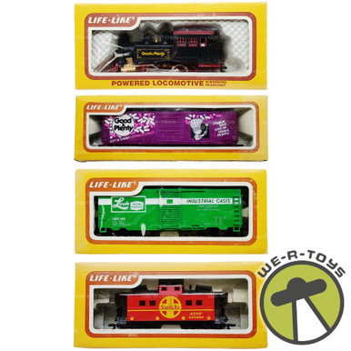 Life-Like Ho Model Train Railroading Set Lot of 4 Cars Locomotive - We ...