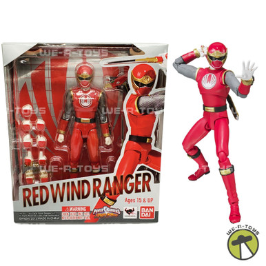 S.H. Figuarts "Power Rangers Ninja Storm" Red Wind Ranger Action Figure ...