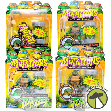 Complete Set of 4 TMNT Mutations Series Figure 2003 Playmates NRFP - We ...