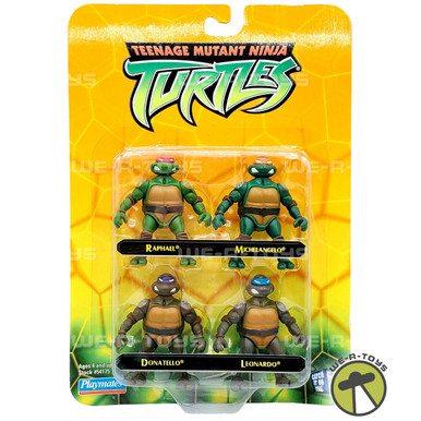 Teenage Mutant Ninja Turtles 4 Pack Action Figure Set 2002 Playmates ...