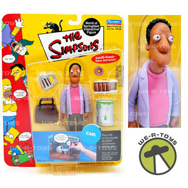 The Simpsons World Of Springfield Talking Carl Action Figure Playmates ...