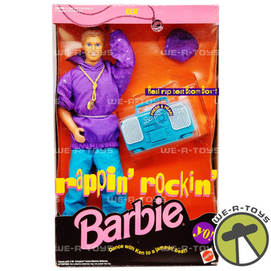 Barbie Rappin' Rockin' Ken Doll with Boombox 1991 Mattel No. 4903 NEW ...