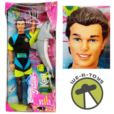 Barbie Ocean Friends Ken Doll & His Dolphin Friend 1996 Mattel #15430 ...