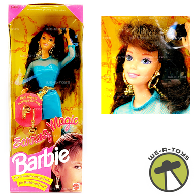 Earring Magic Barbie Doll Brunette Version 1992 Mattel 10255 - We-R-Toys