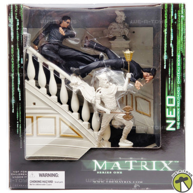The Matrix Reloaded Neo in Chateau Scene Action Figure Deluxe Box Set ...