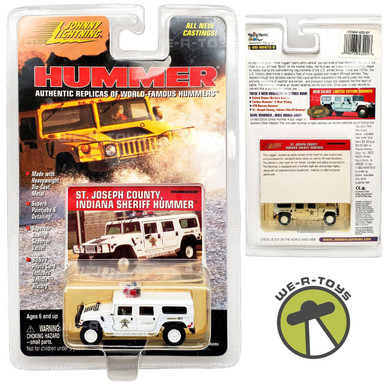 Johnny Lightning Hummer White Indiana Sherriff Replica Die Cast Vehicle ...