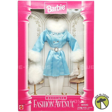 Barbie Boutique Fashion Avenue Blue Winter Outfit with Fur Lining ...