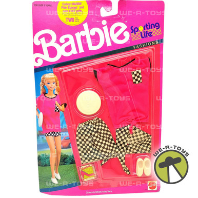 Barbie Sporting Life Fashions Checkered Outfit and Shoes #777 Mattel ...
