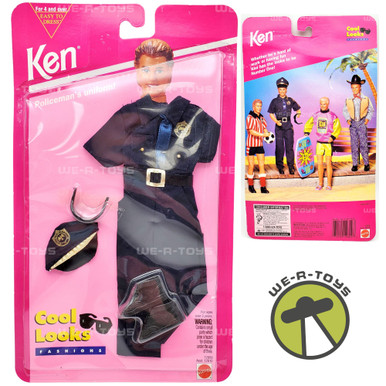 Barbie Ken Cool Looks Fashions Policeman's Uniform #12609 Mattel 1994 ...