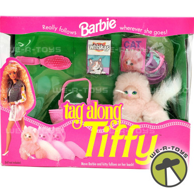 Barbie 1992 Tag Along Tiffy Kitty Cat Doll and Accessories Mattel 3375 ...