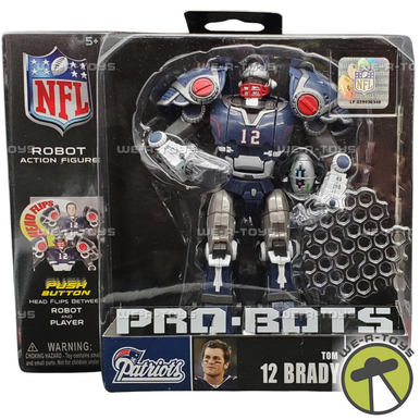 NFL Pro-Bots New England Patriots #12 Tom Brady Action Figure 2008 NRFP ...