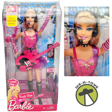 Barbie I Can Be... Rock Star Doll with Guitar and Headset 2009 Mattel ...