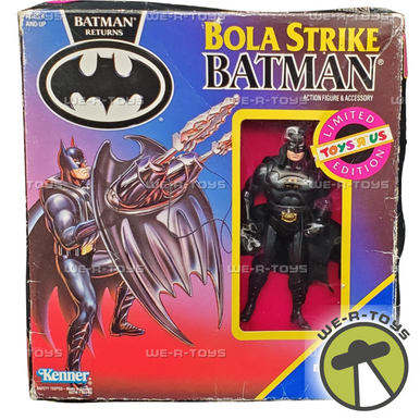 DC Batman Returns Bola Strike Batman 4" Figure & Weapon 1991 Kenner ...