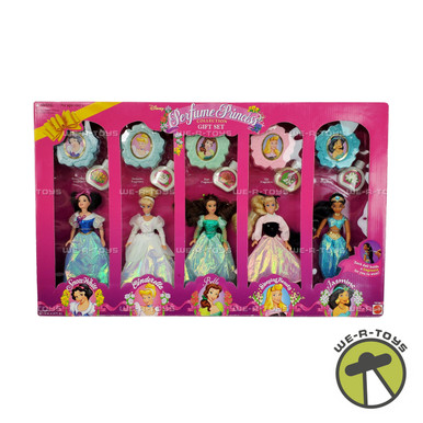 Disney Perfume Princess Collection Gift Set Five Dolls Mattel #14134 ...