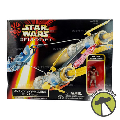 Star Wars Episode 1 Anakin Skywalker Pod Racer Vehicle 1999 Hasbro ...
