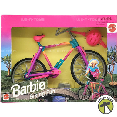 Barbie Biking Fun Set with Bicycle & Helmet 1995 Arcotoys Mattel 67053 ...