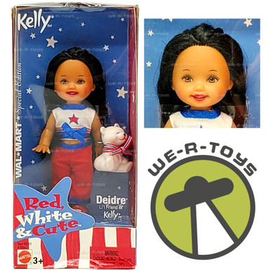 Red, White & Cute Deidre Friend of Kelly Doll 2003 Mattel B7064 - We-R-Toys