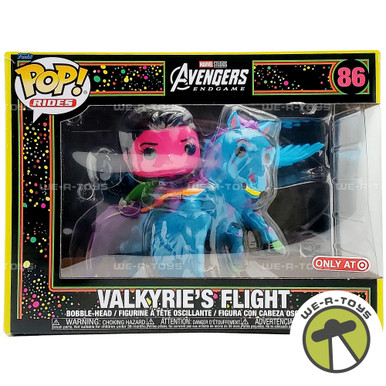 Funko POP! Rides Marvel Endgame Valkyrie's Flight 86 Blacklight ...