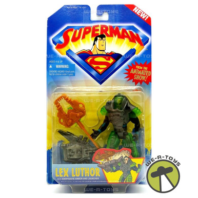 Superman Lex Luthor Figure with Kryptonite Armor & Launcher DC 1996 ...
