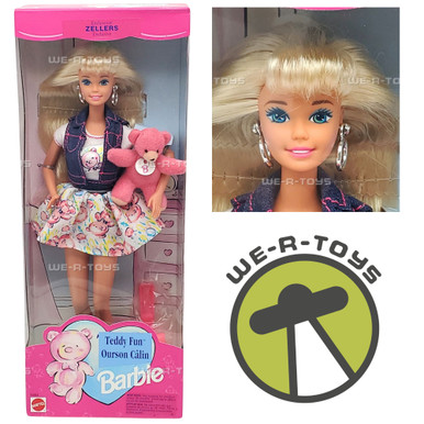 Barbie Teddy Fun Doll Canada Variant Zellers Exclusive Mattel 15684 ...