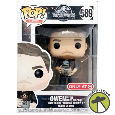 Funko POP Movies Jurassic World Owen with Baby Raptor 589 Vinyl Figure ...