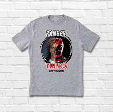 Stranger Things Power Rangers Graphic T-Shirt