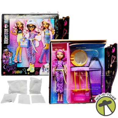 Monster High Clawdeen Doll Wolf Boo-tique Studio Playset Mattel HKY70 ...