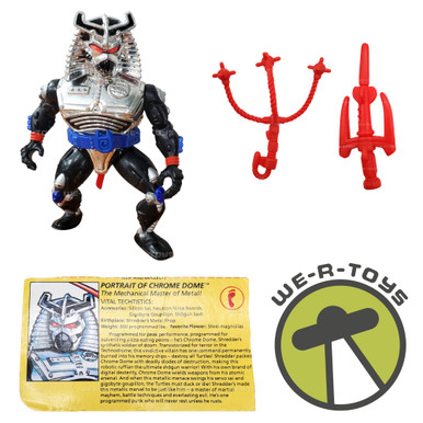 Teenage Mutant Ninja Turtles Chrome Dome Figure With File Card #5136 ...