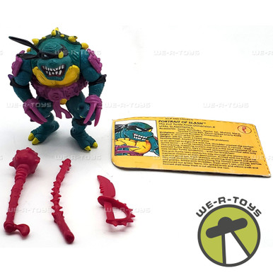 TMNT 1990 Slash Purple Belt Red S Yellow Belly Action Figure Rare ...