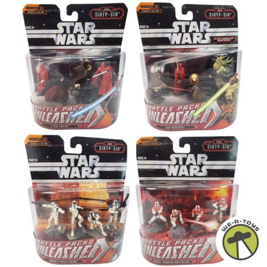 Lot of 4 Star Wars Episode III Order Sixty-Six Battle Packs Unleashed ...