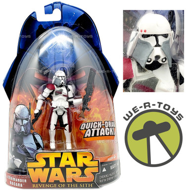 Star Wars Revenge of the Sith Commander Bacara Quick Draw Action Figure ...