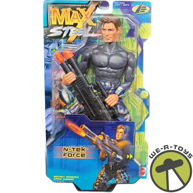 Max Steel N-Tek Force 12" Action Figure 1999 Mattel 24916 NRFP - We-R-Toys