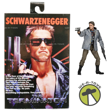 NECA Terminator Scale Ultimate T800 Tech Noir Cyborg 7" Action Figure ...