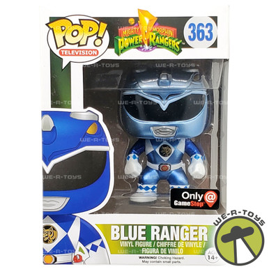 Funko POP TV Power Rangers Metallic Blue Ranger 363 Vinyl Figure - We-R ...
