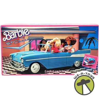 Barbie 57 Chevy Bel Air Convertible Car Blue 1989 Mattel 3561 - We-R-Toys