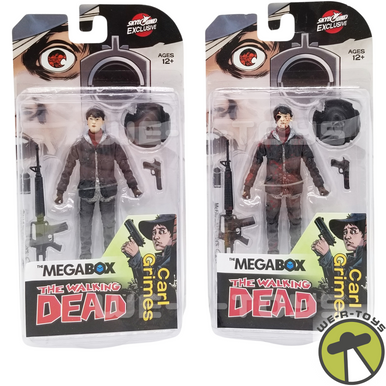 The Walking Dead Carl Action Figure Lot of 2 Pre and Post Battle ...