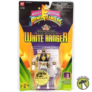 Mighty Morphin Power Rangers Special Edition Auto Morphin White Ranger ...