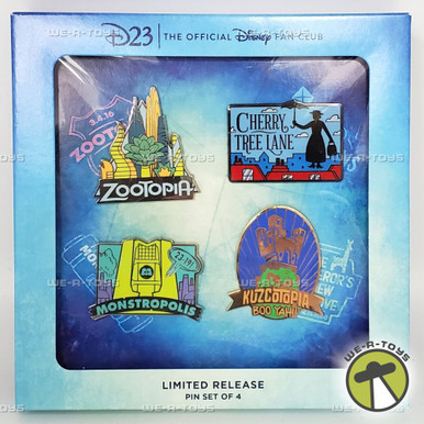 D23 The Official Disney Fan Club Limited Release Pin Set of 4 Disney ...