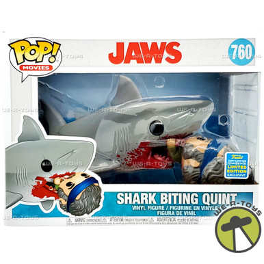 Funko POP Movies Jaws Shark Biting Quint Figure 760 - We-R-Toys