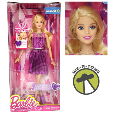 Barbie February Amethyst Birthstone Doll 2014 Mattel CHJ38 NRFB - We-R-Toys