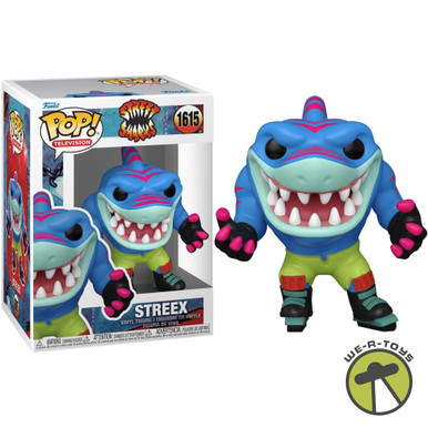 Funko Pop TV 1615 Street Sharks Streex Vinyl Figure 2024 - We-R-Toys