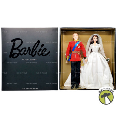 Barbie William and Catherine Dolls Royal Wedding Giftset Gold Label ...