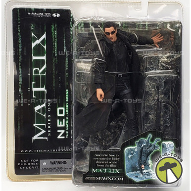 The Matrix Series 1 Neo Lobby Scene Action Figure 2003 McFarlane Toys ...